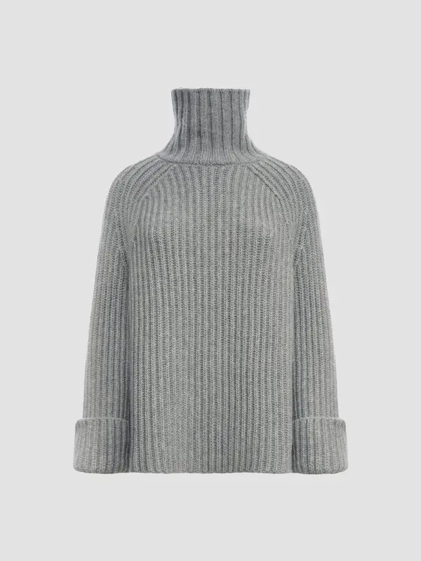 Malo Rib-knit Cashmere Raglan Turtleneck Sweater