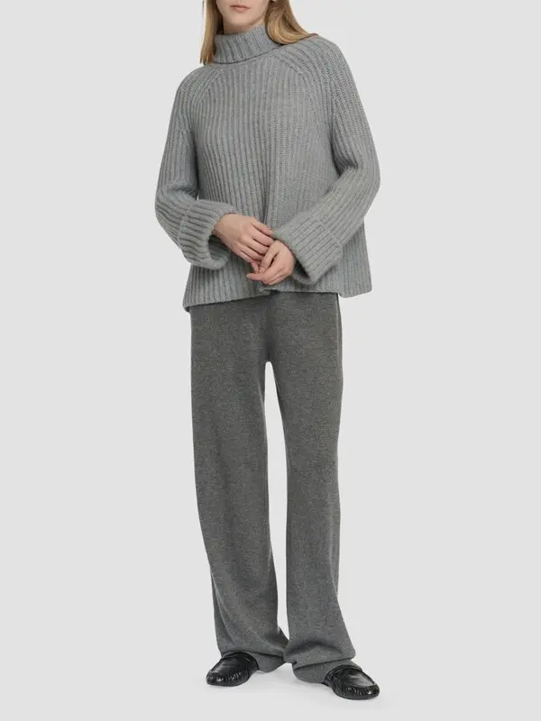 Malo Rib-knit Cashmere Raglan Turtleneck Sweater