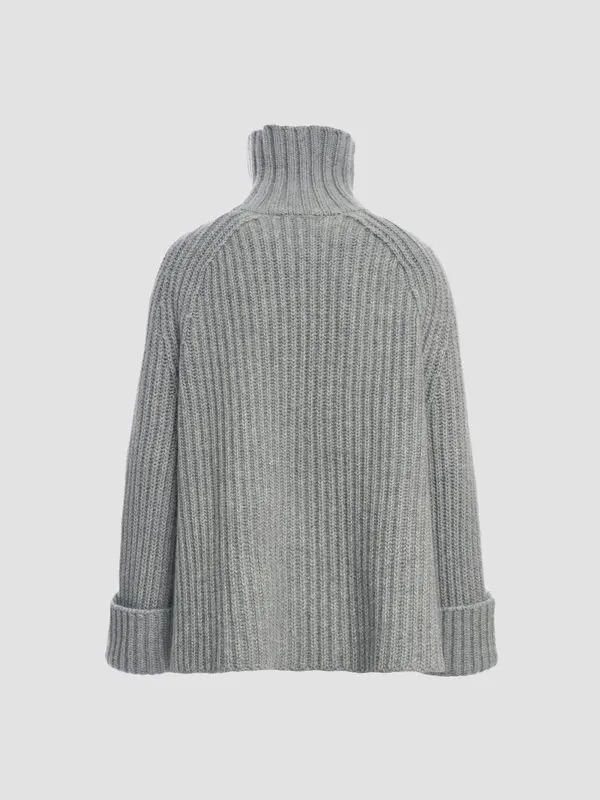 Malo Rib-knit Cashmere Raglan Turtleneck Sweater
