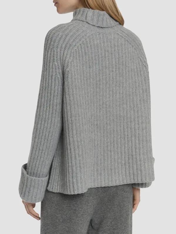 Malo Rib-knit Cashmere Raglan Turtleneck Sweater