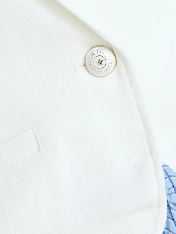 Cinq À Sept Le Petit Jessie Striped Denim Vest