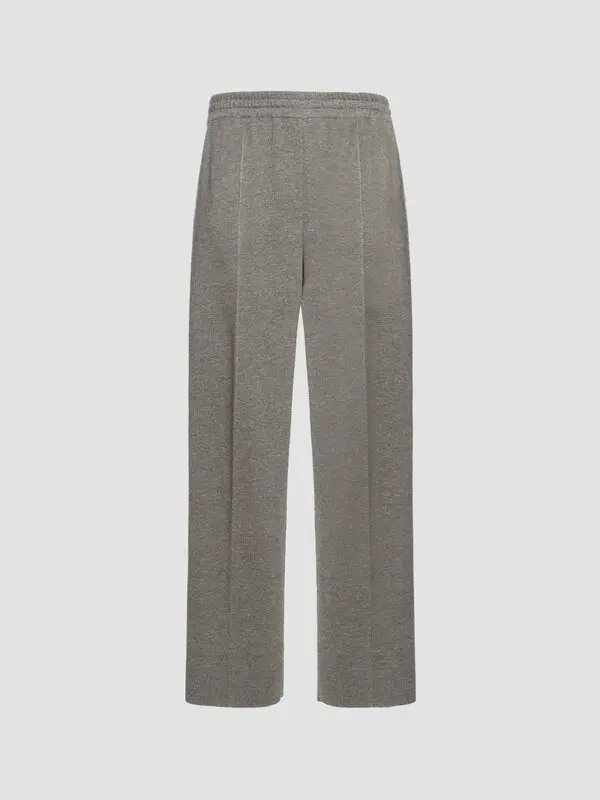 Malo Pleated Cashmere-silk Straight-leg Pants