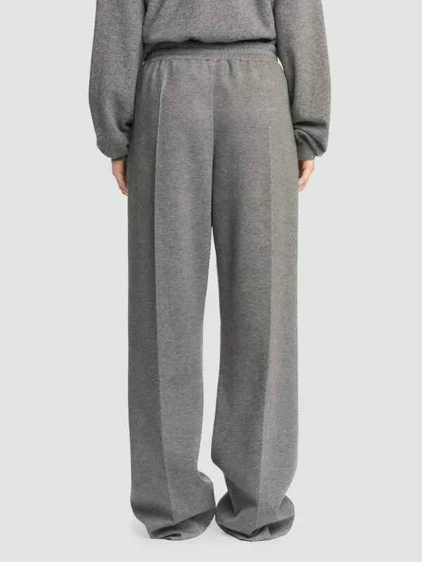Malo Pleated Cashmere-silk Straight-leg Pants
