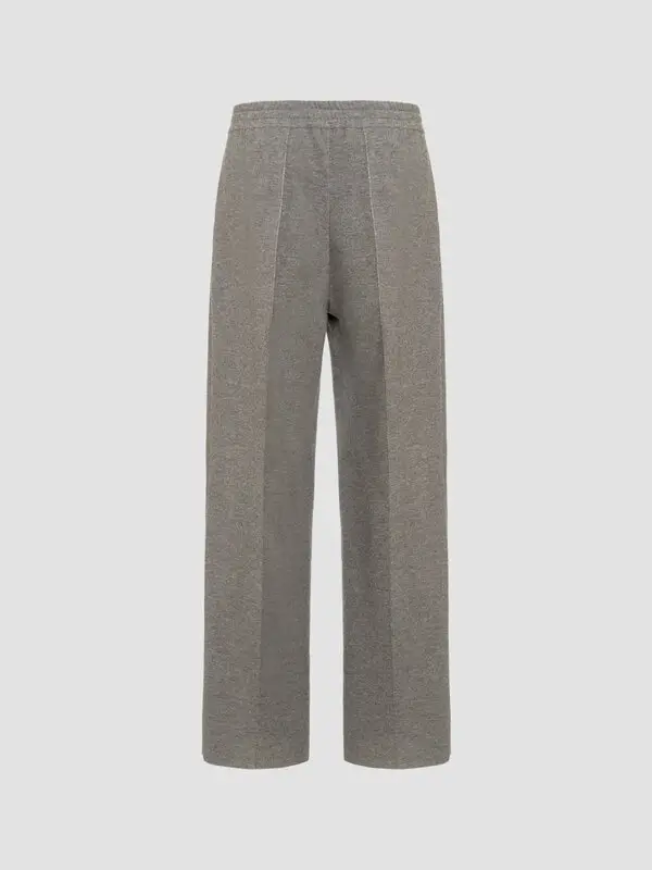 Malo Pleated Cashmere-silk Straight-leg Pants