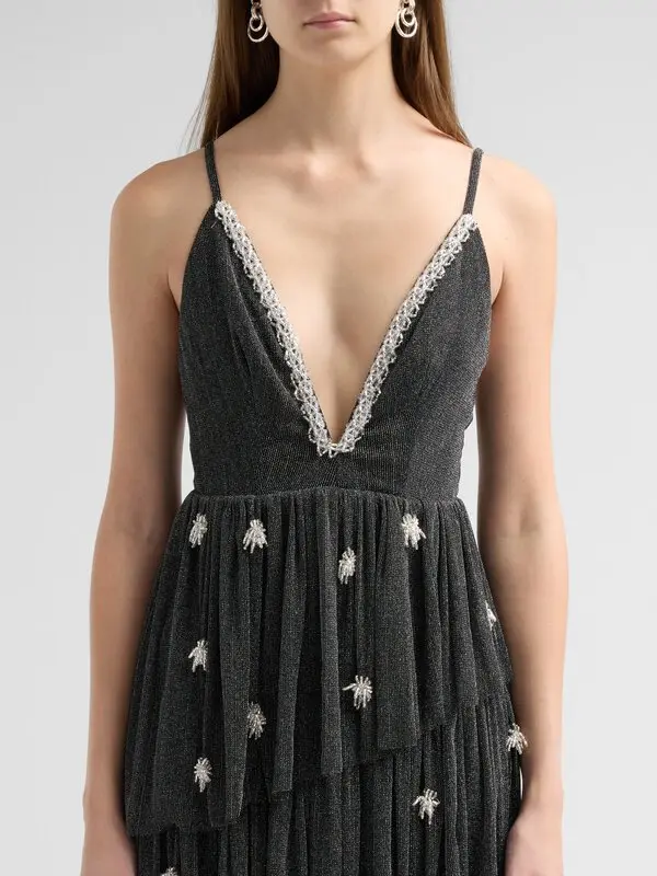 PatBO Thereza Beaded Tulle Gown