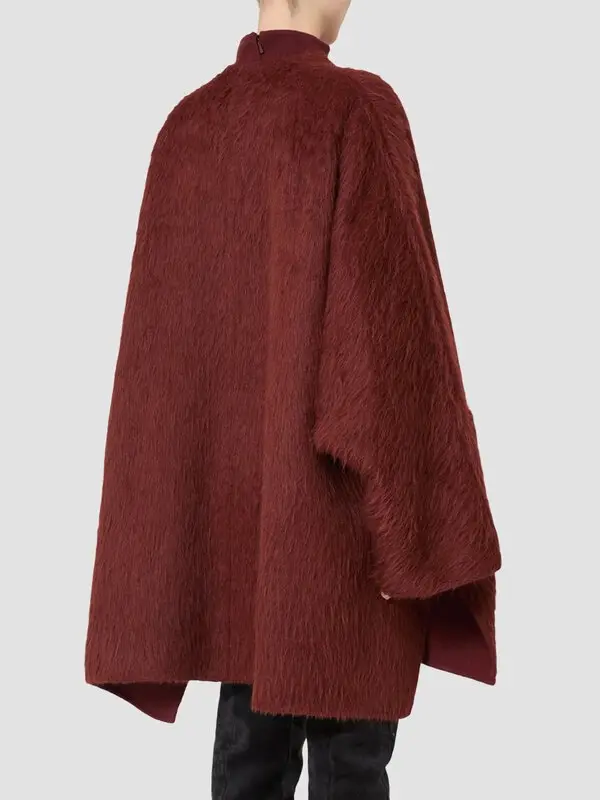 Max Mara Short Alpaca And Wool Coat