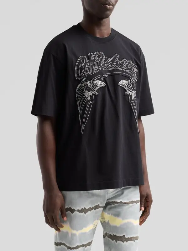 Off-White Skyline Skate Cotton Crewneck T-shirt