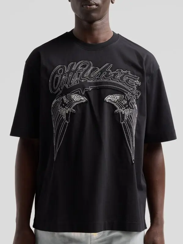 Off-White Skyline Skate Cotton Crewneck T-shirt