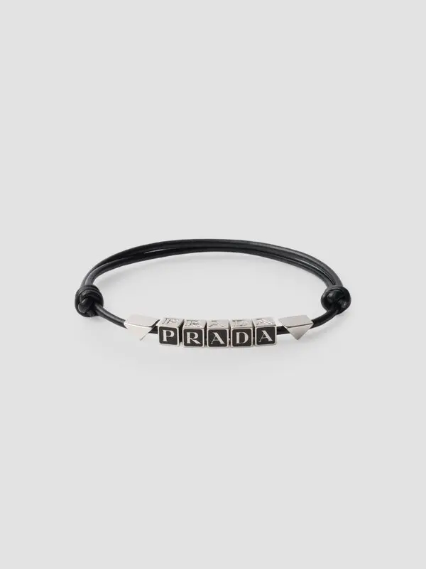 Prada Nappa Leather Bracelet - Black