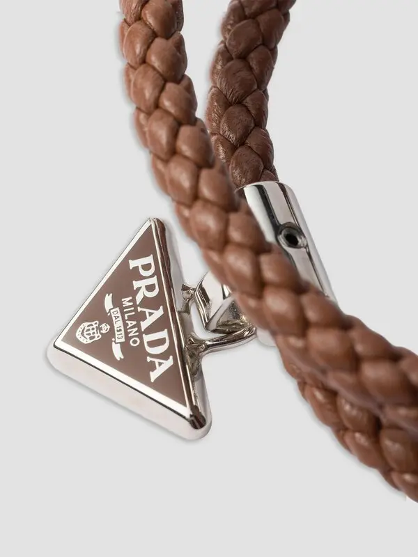 Prada Nappa Leather Bracelet - Brown