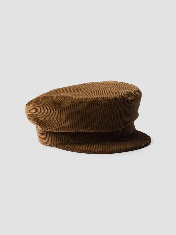 Prada Corduroy Newsboy Cap