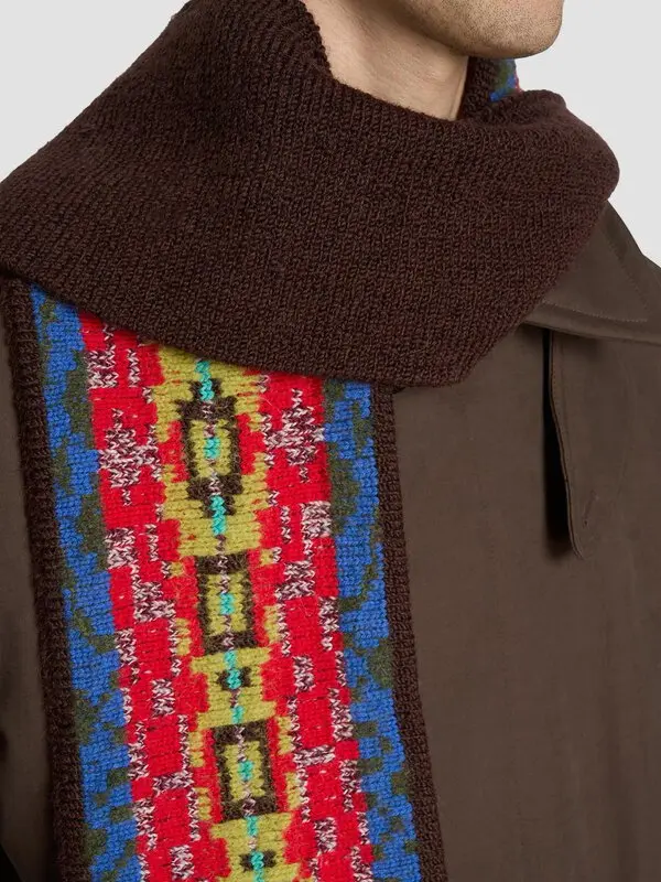 Dries Van Noten Marka Wool-blend Scarf