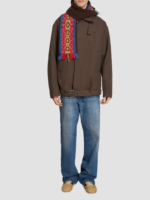 Dries Van Noten Marka Wool-blend Scarf