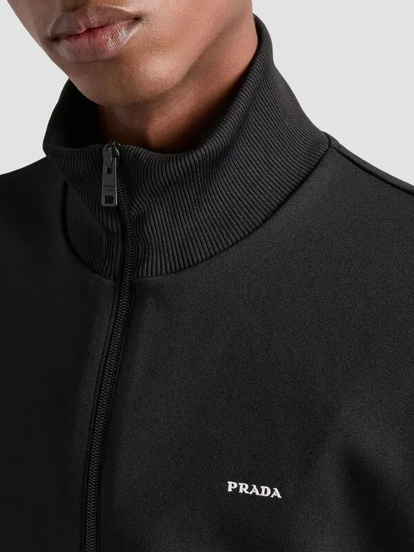 Prada Technical Jersey Blouson Jacket