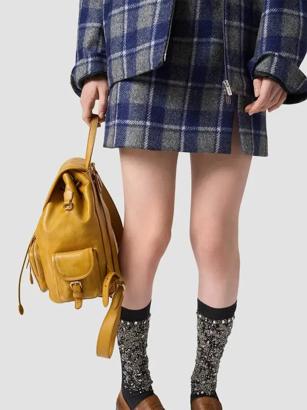 Miu Miu Checked Miniskirt