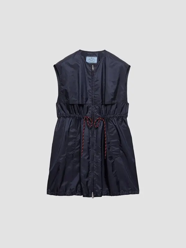 Prada Sleeveless Nylon Mini-dress - Blue