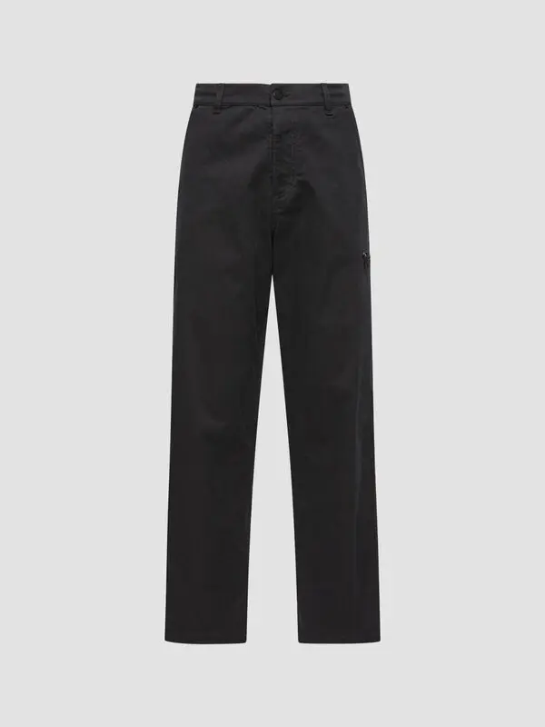 Moncler Pants In Gabardine - Black
