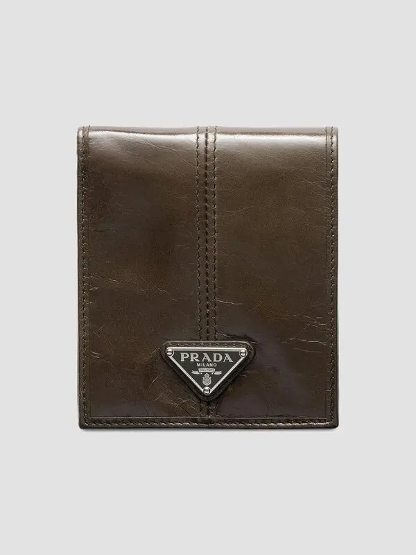 Prada Leather Wallet With Coin Purse