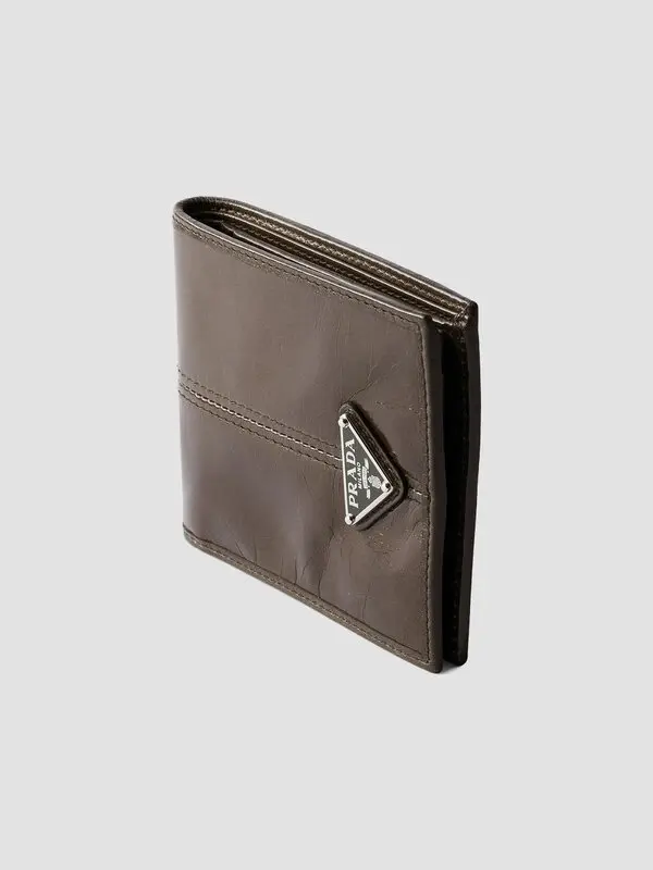 Prada Leather Wallet With Coin Purse