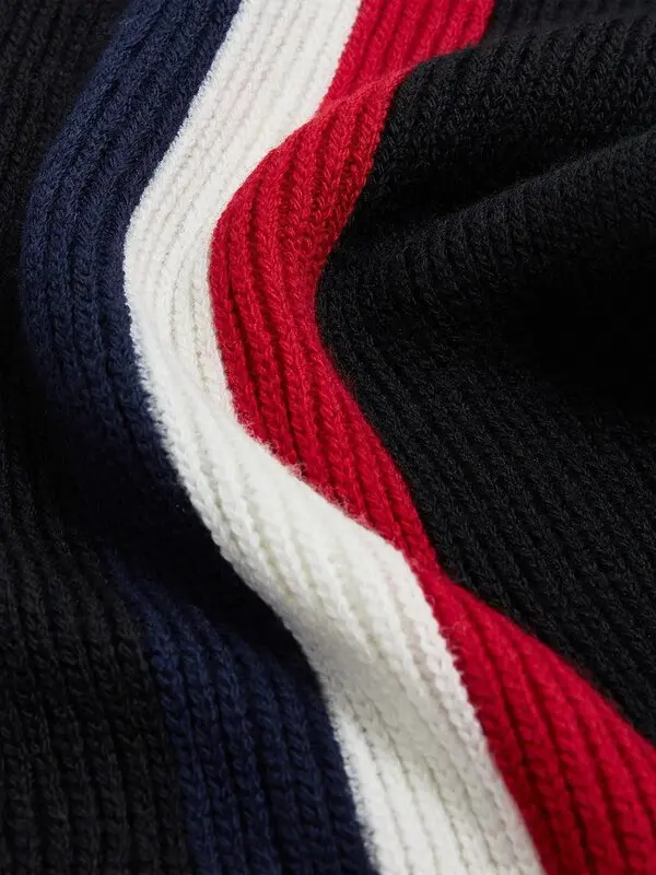 Moncler Scarf In Wool - Black Multi