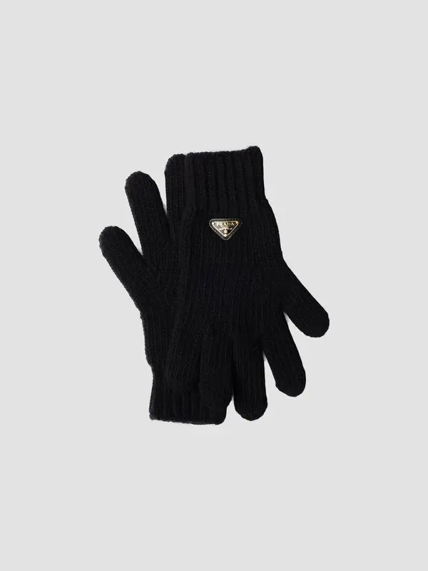 Prada Wool Gloves - Black