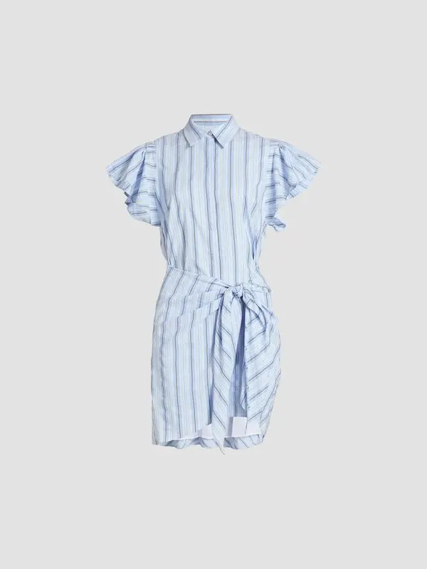 Cinq À Sept Charmine Striped Mini Shirtdress