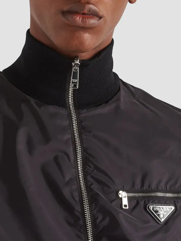 Prada Reversible Wool And Re-nylon Jacket