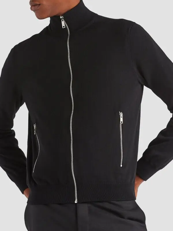 Prada Reversible Wool And Re-nylon Jacket