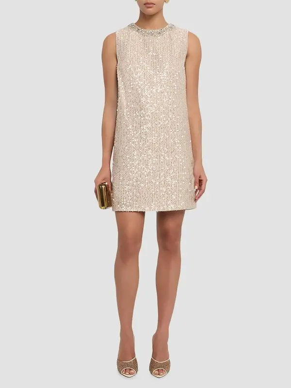 SACHIN BABI Uma Crystal-embellished Sequin Minidress