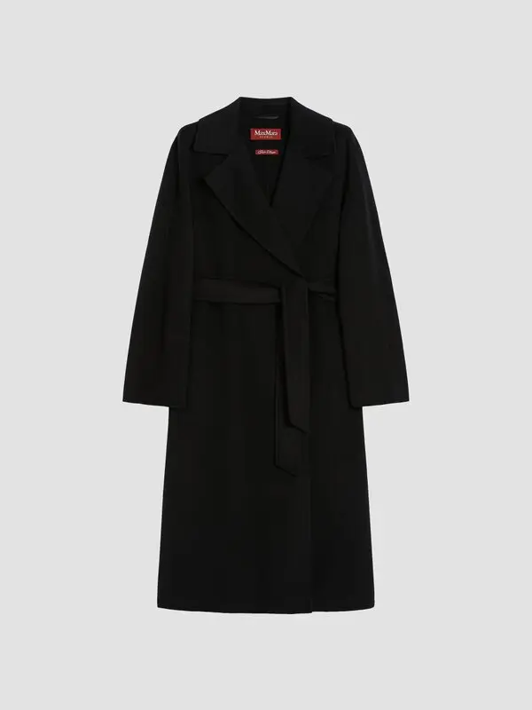Max Mara Wool Cashmere And Silk Coat - Black