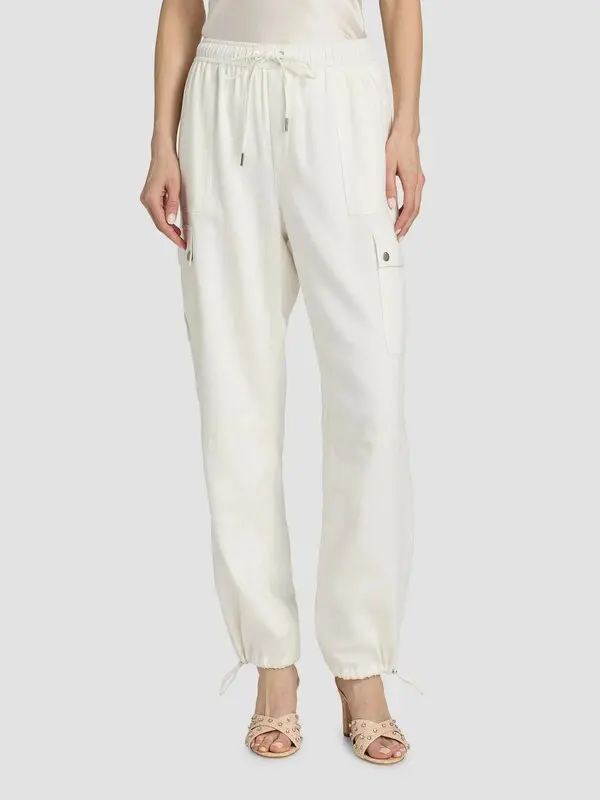 Cinq À Sept Crislin Linen-cotton Drawstring Cargo Pants