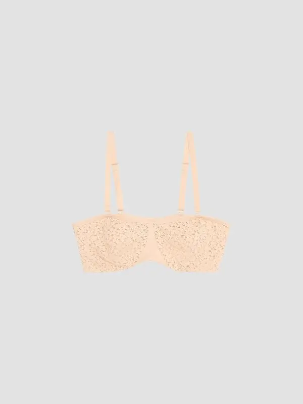 Chantelle Nora Floral Lace Convertible Bra - Blush
