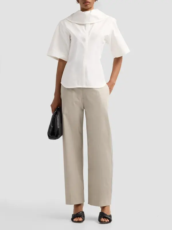 Bottega Veneta Compact Cotton Toile Shirt