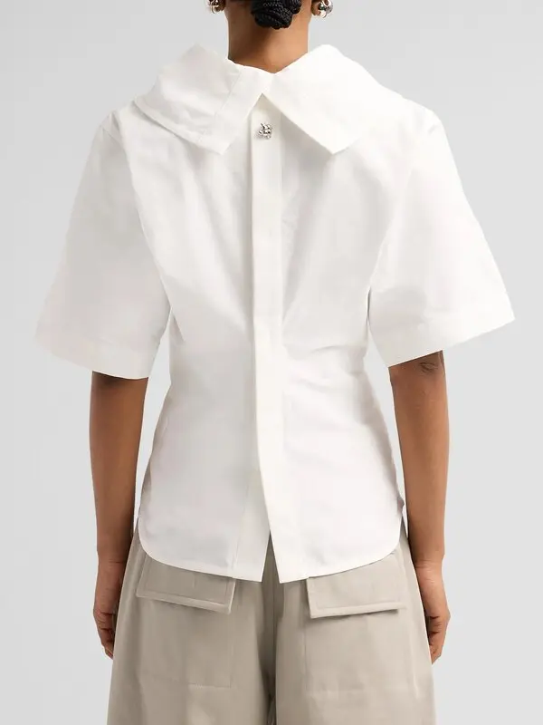Bottega Veneta Compact Cotton Toile Shirt
