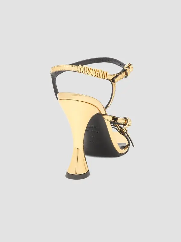 Moschino 100mm Chrome-effect Sandals