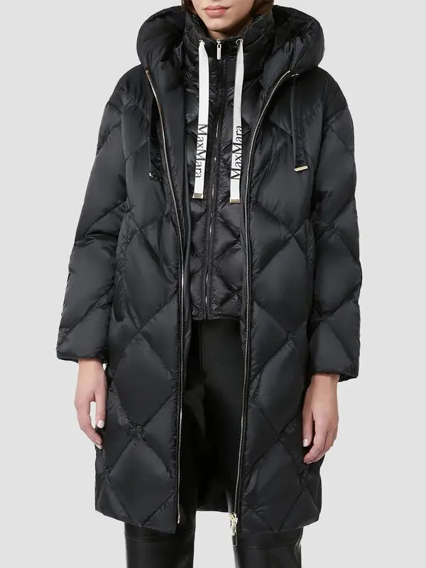 Max Mara Down Jacket In Iridescent Water Repellent Fabric