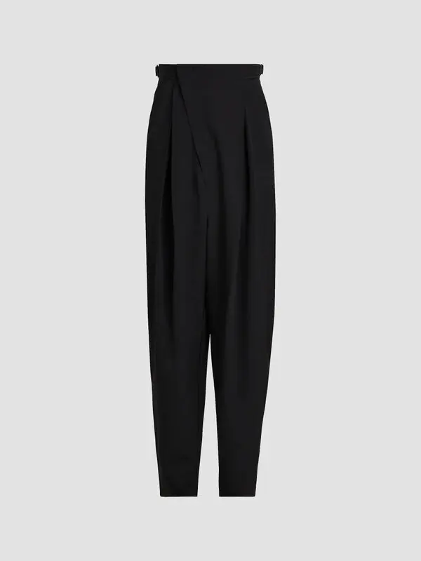 Bottega Veneta Asymmetric Light Wool Trousers