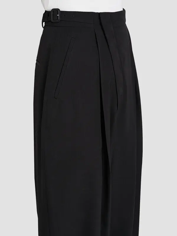 Bottega Veneta Asymmetric Light Wool Trousers