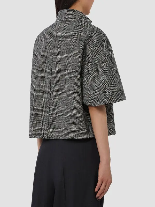 Max Mara Patterned Cotton Cloak