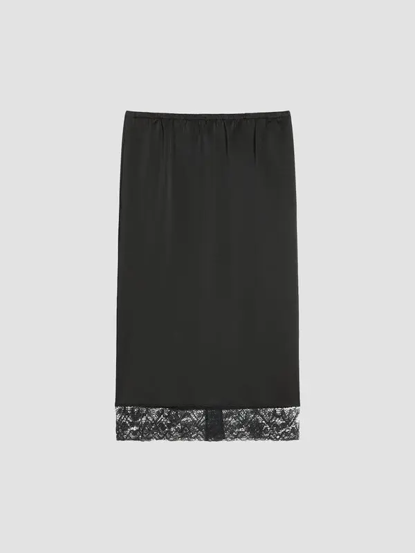 Max Mara Washed Satin Skirt