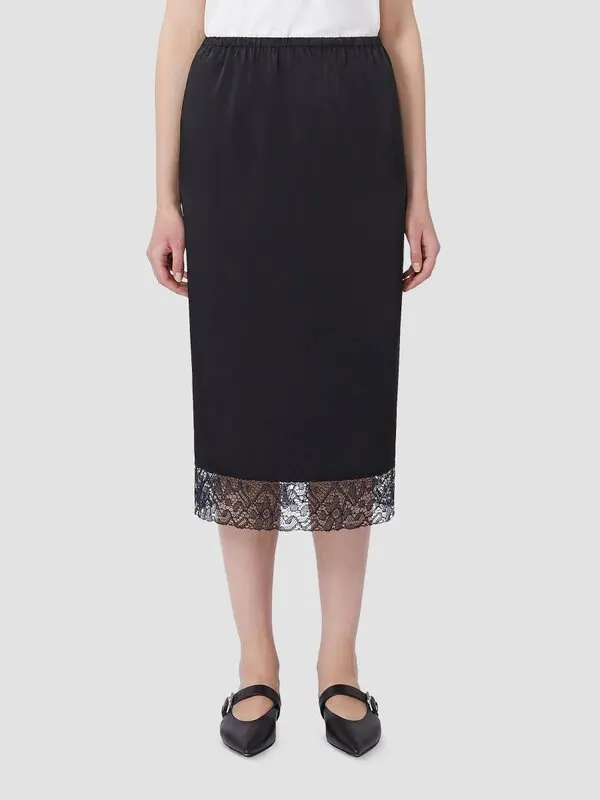 Max Mara Washed Satin Skirt