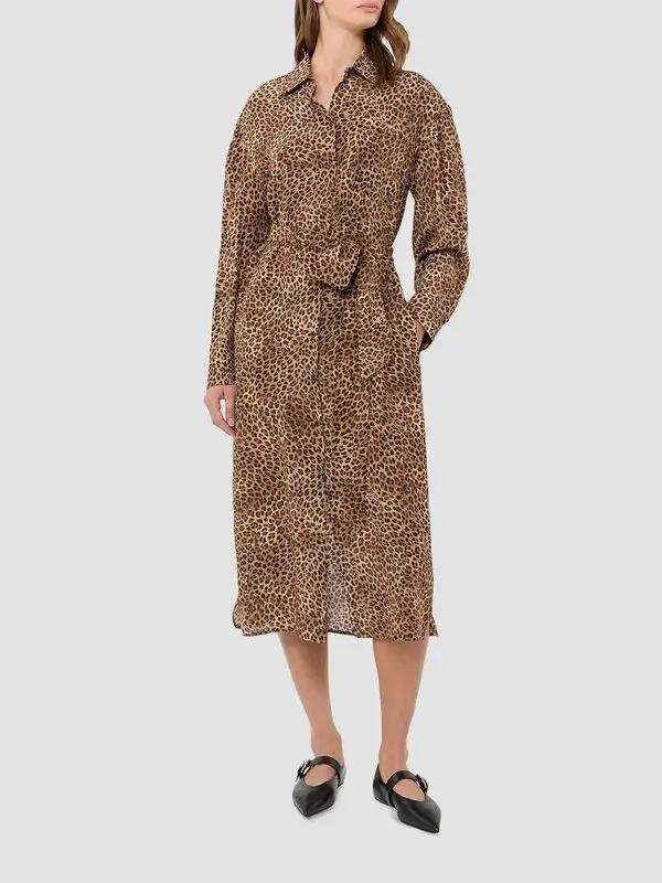 Max Mara Printed Silk Crêpe De Chine Shirt Dress