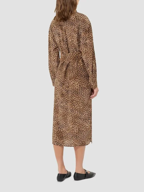 Max Mara Printed Silk Crêpe De Chine Shirt Dress