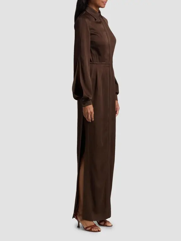 Michael Kors Slit Sleeve Maxi Shirtdress