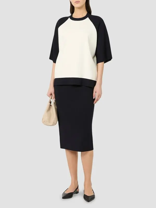 Max Mara Stretch Viscose Pencil Skirt