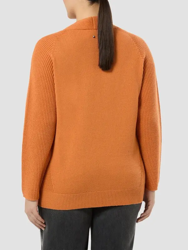 Marina Rinaldi Blown Wool Blend Sweater - Orange
