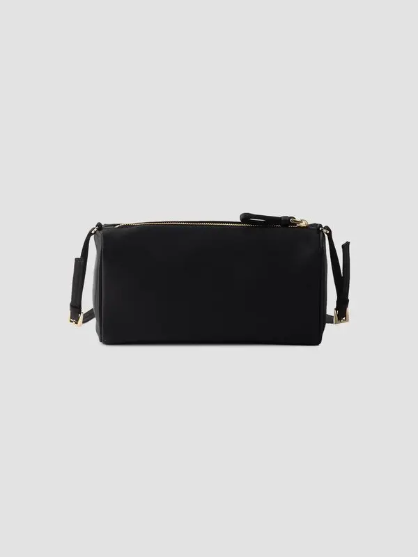 Prada Satin Mini Shoulder Bag - Black