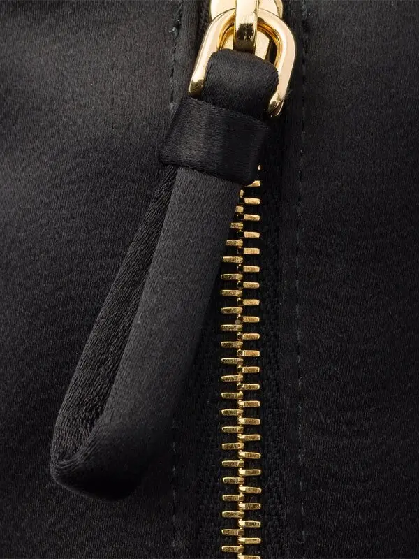 Prada Satin Mini Shoulder Bag - Black