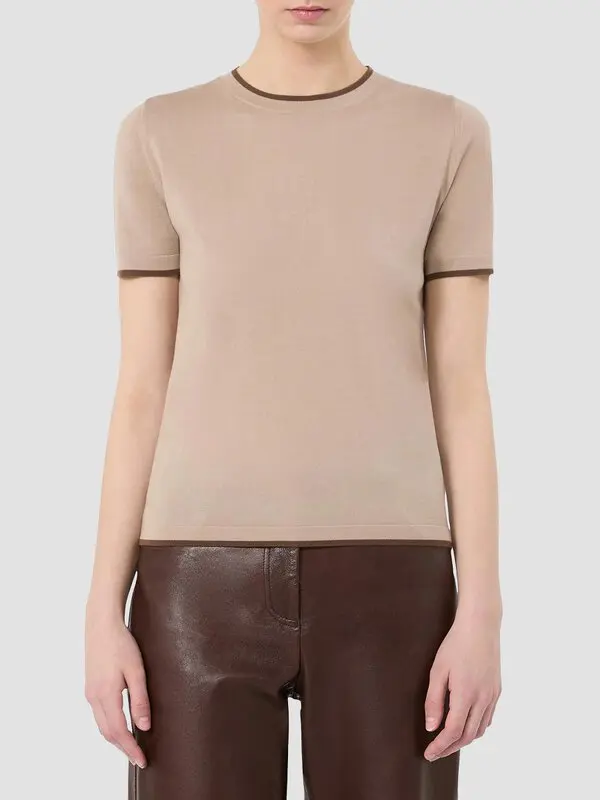 Max Mara Short Sleeved Woollen Yarn Jumper