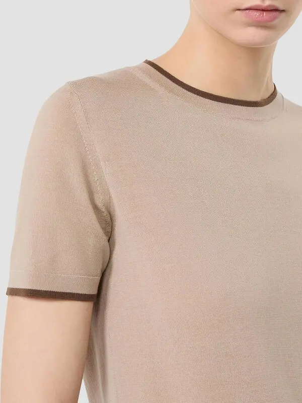 Max Mara Short Sleeved Woollen Yarn Jumper